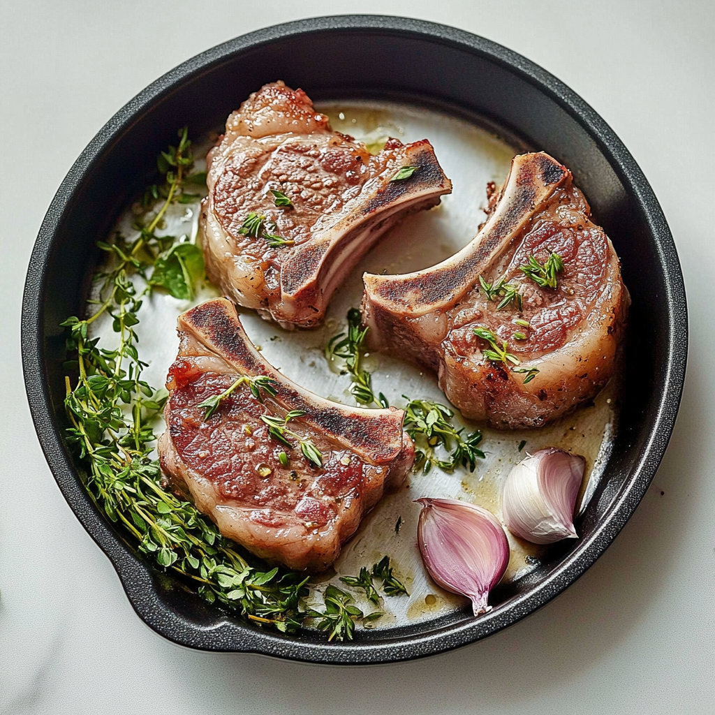 Halal Lamb Chops with Garlic & Herbs