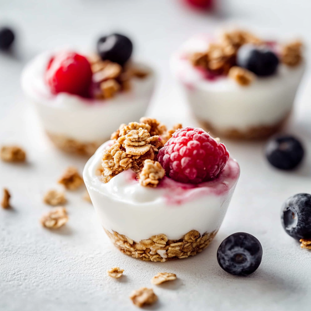 Frozen Yogurt Granola Cups