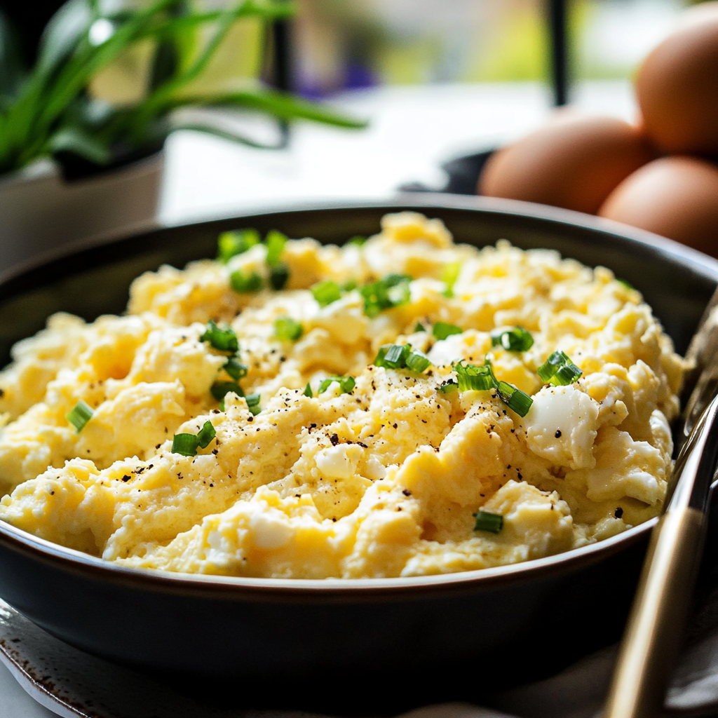 Scrambled Eggs with Cottage Cheese