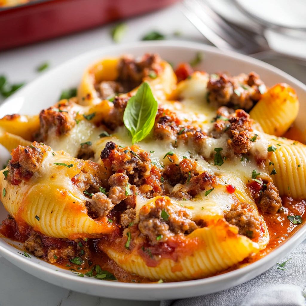 Stuffed Shells with Sausage